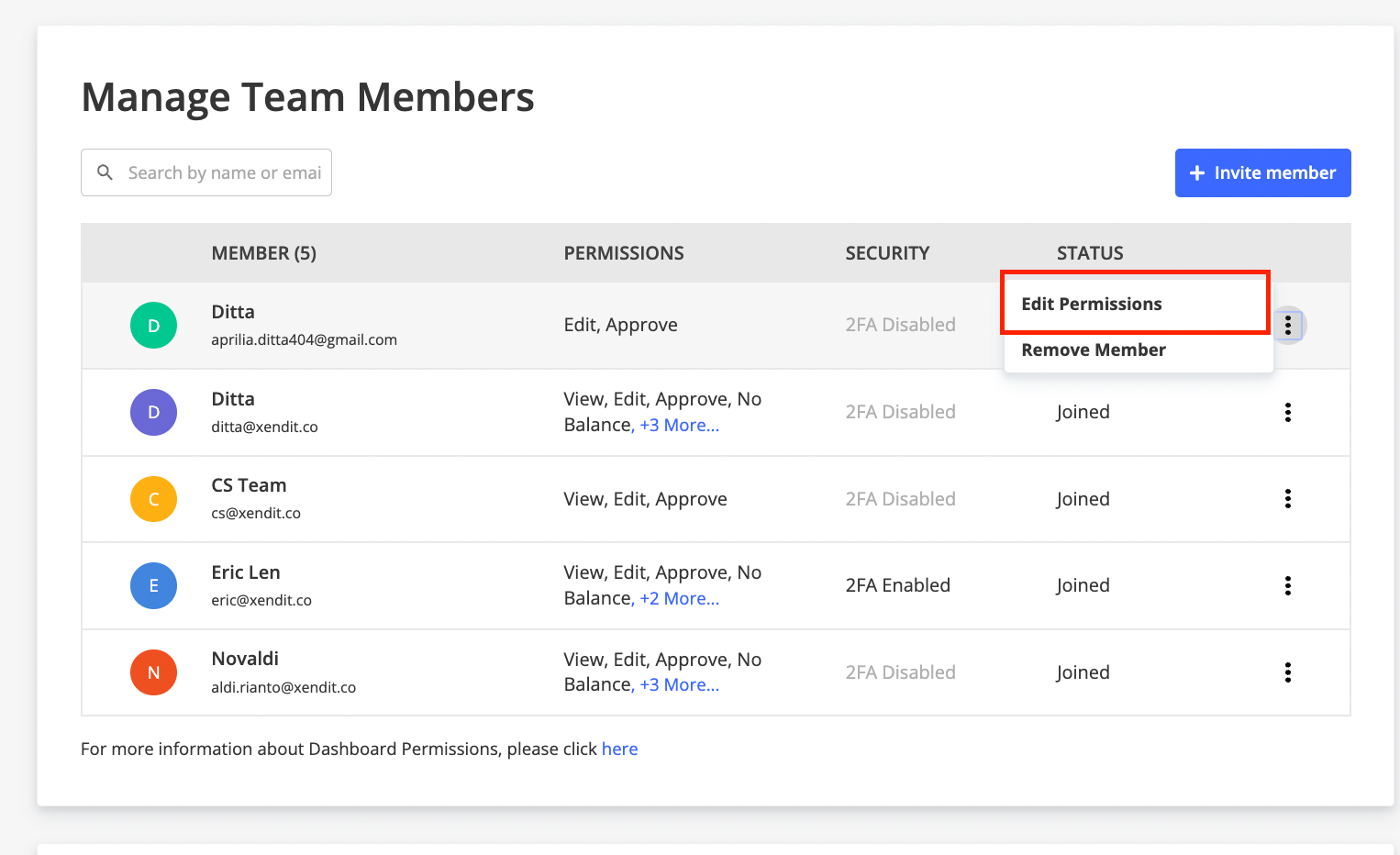 How to Set User Permission? – Xendit Guide