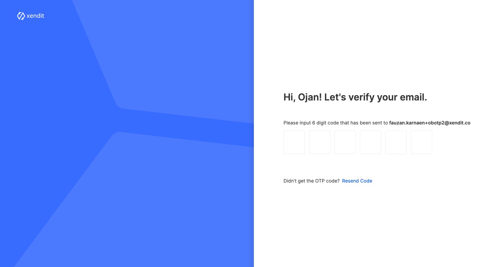 OTP Verification – Xendit Help Center